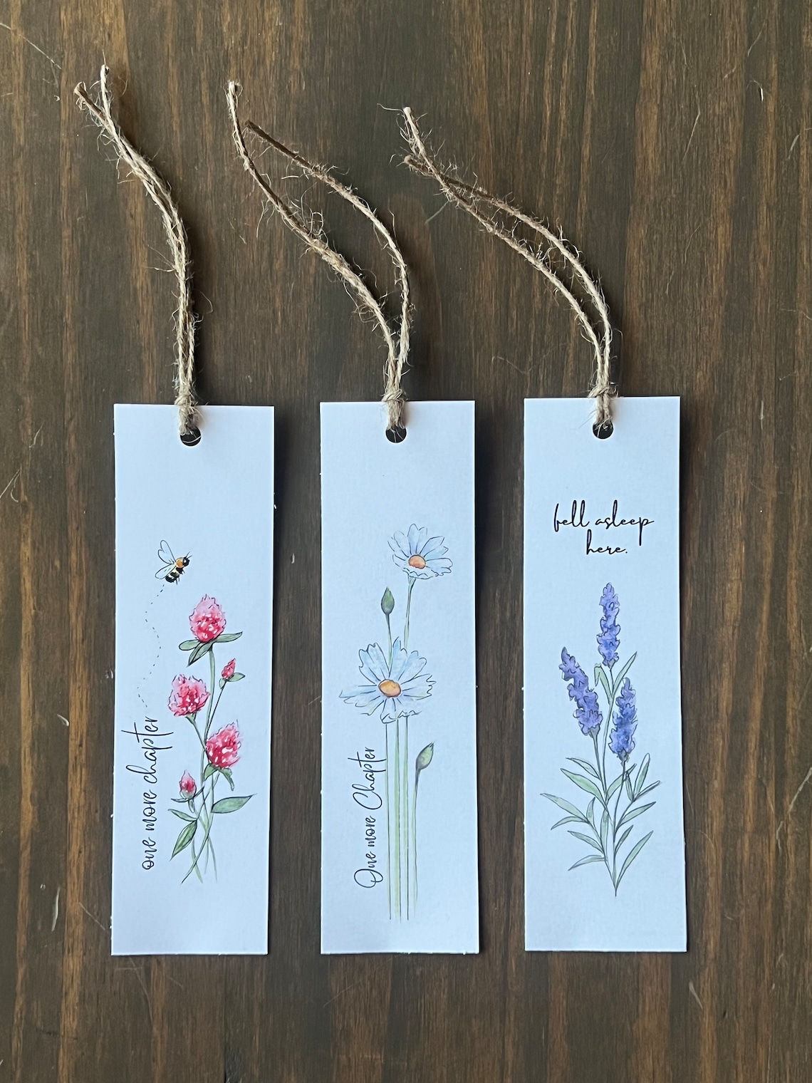 Wildflower Bookmark - Daisy - Watercolor Floral Bookmark - Watercolor ...