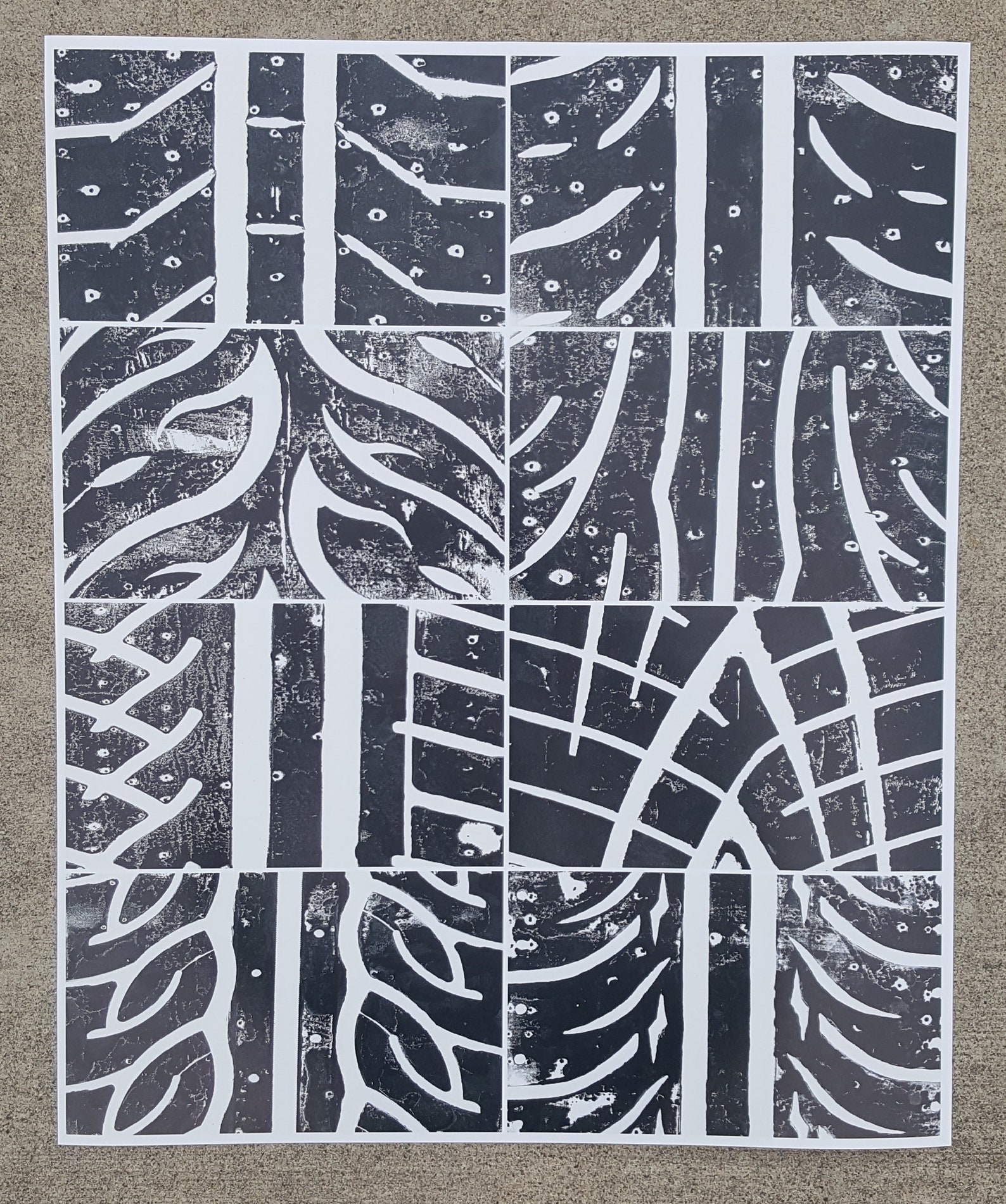 Tire Tread Pattern Poster #1 - Etsy
