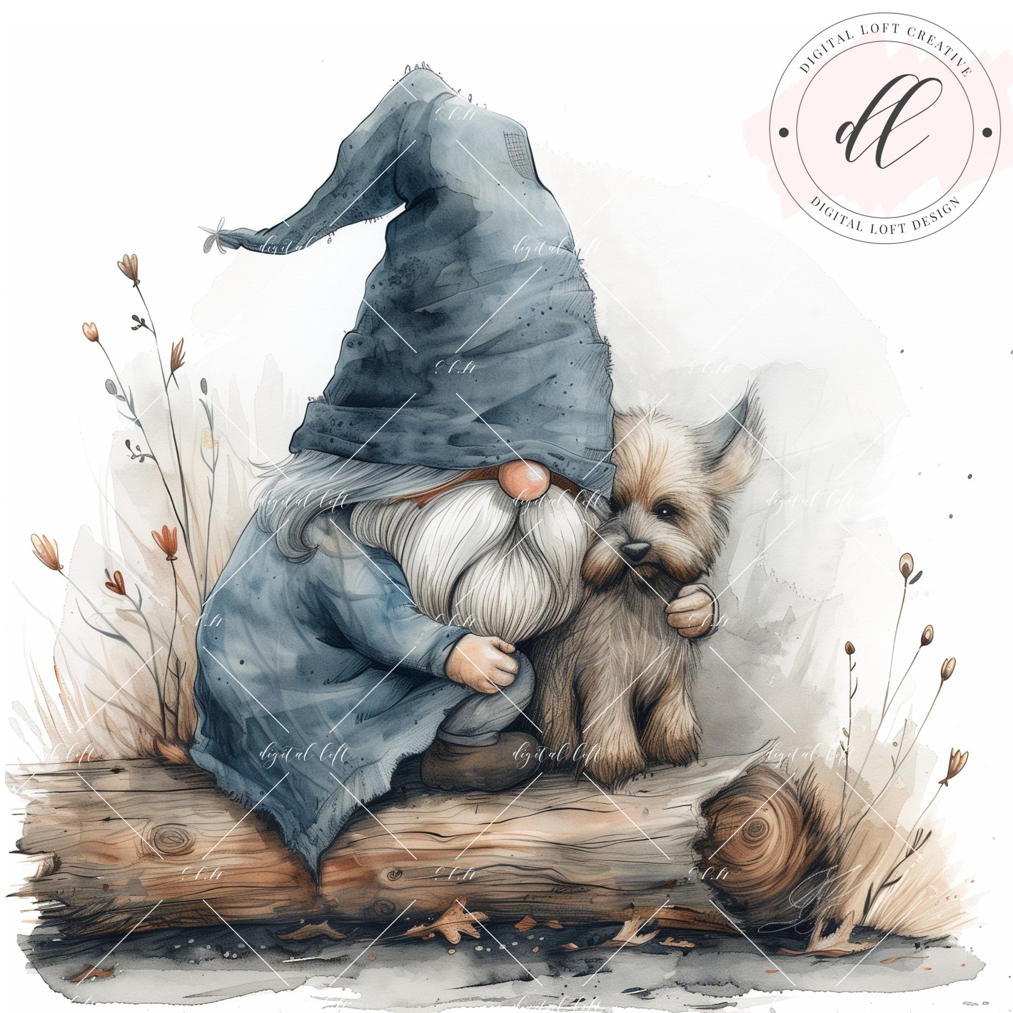 10 Cute Watercolor Gnomes Clipart, Transparent PNG, Sweet Nursery ...