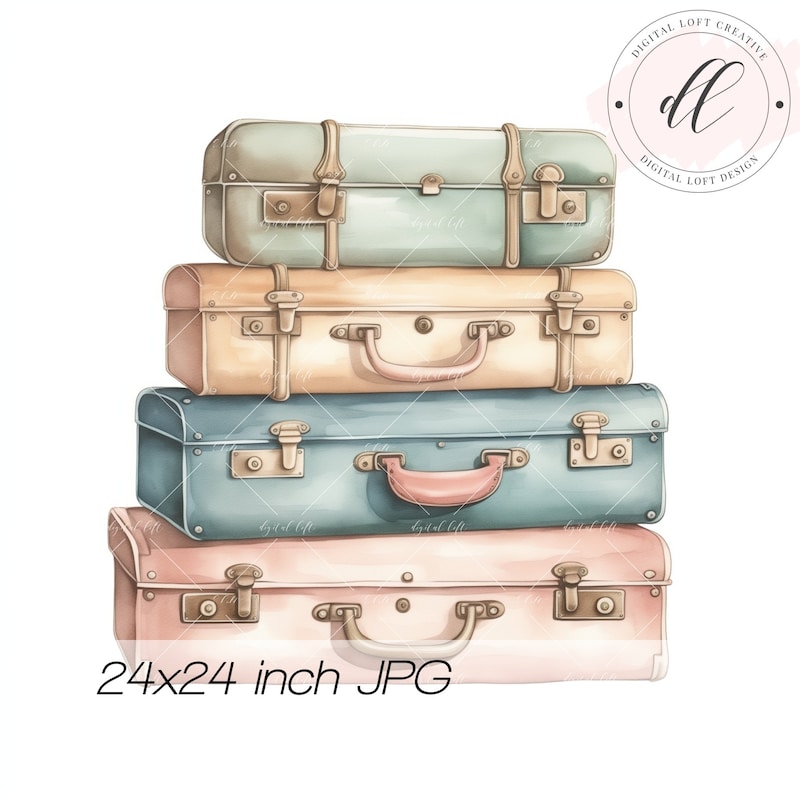 Stacking Suitcases - Etsy
