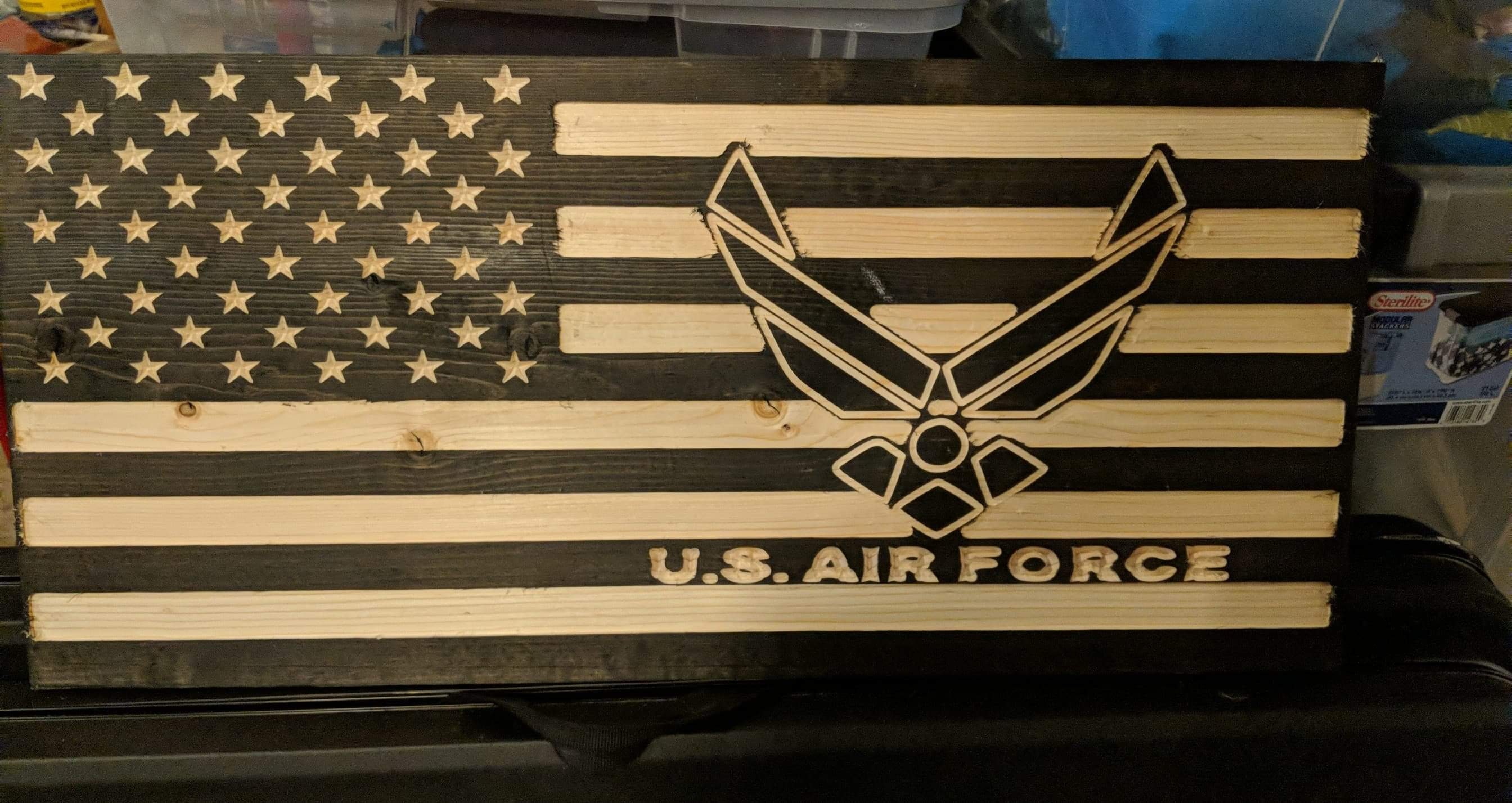 Shapeoko Carbide Create Air Force Flag Template CNC .c2d - Etsy