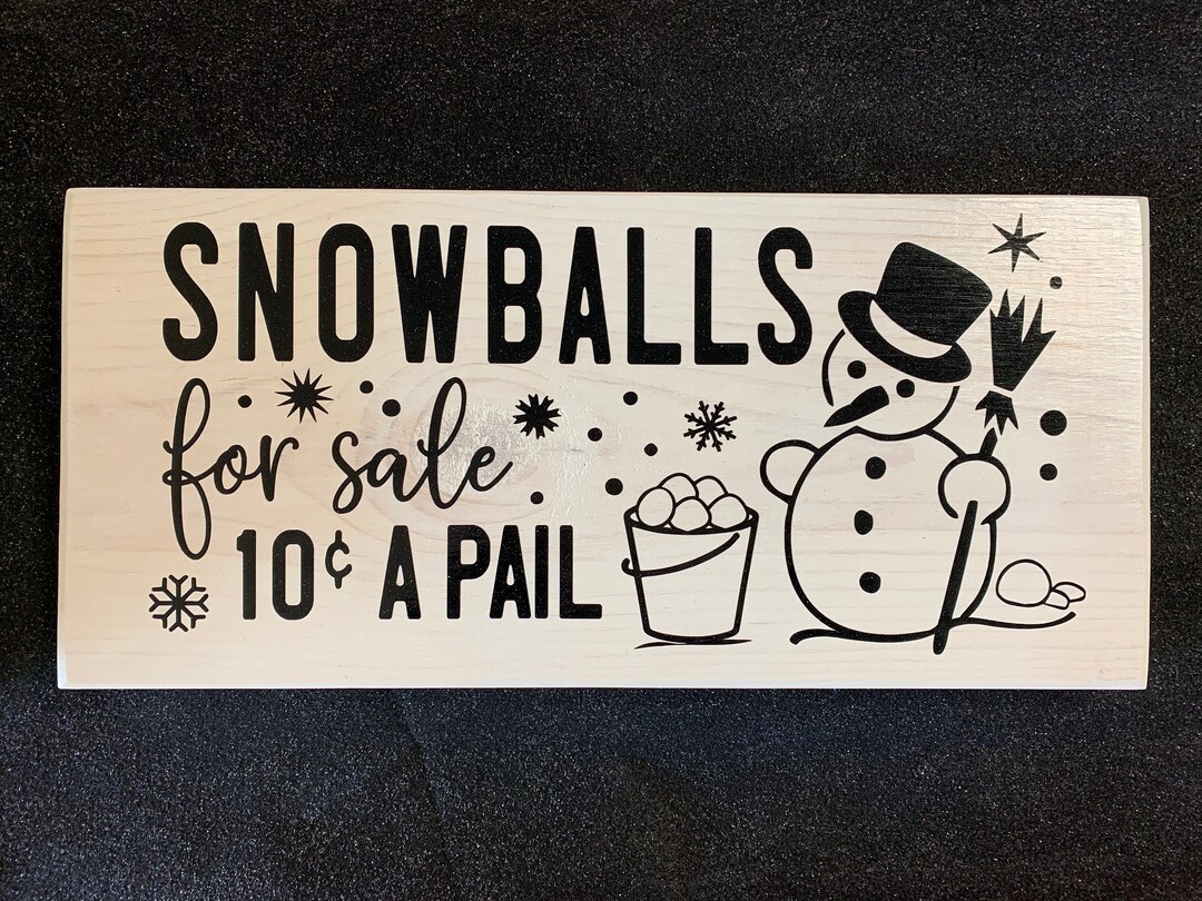 Snowballs for Sale Sign - Etsy