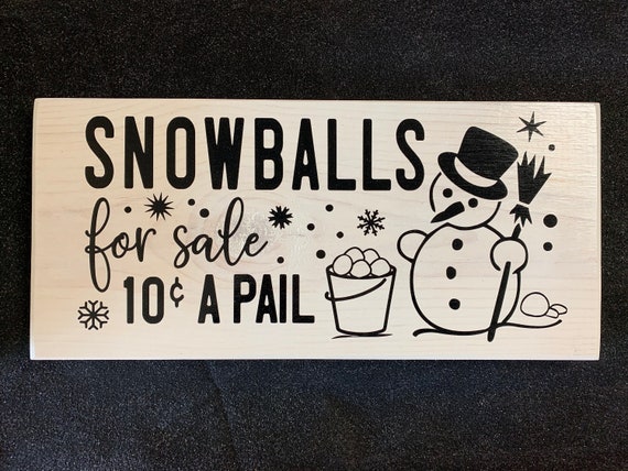 Snowballs for Sale Sign | Etsy