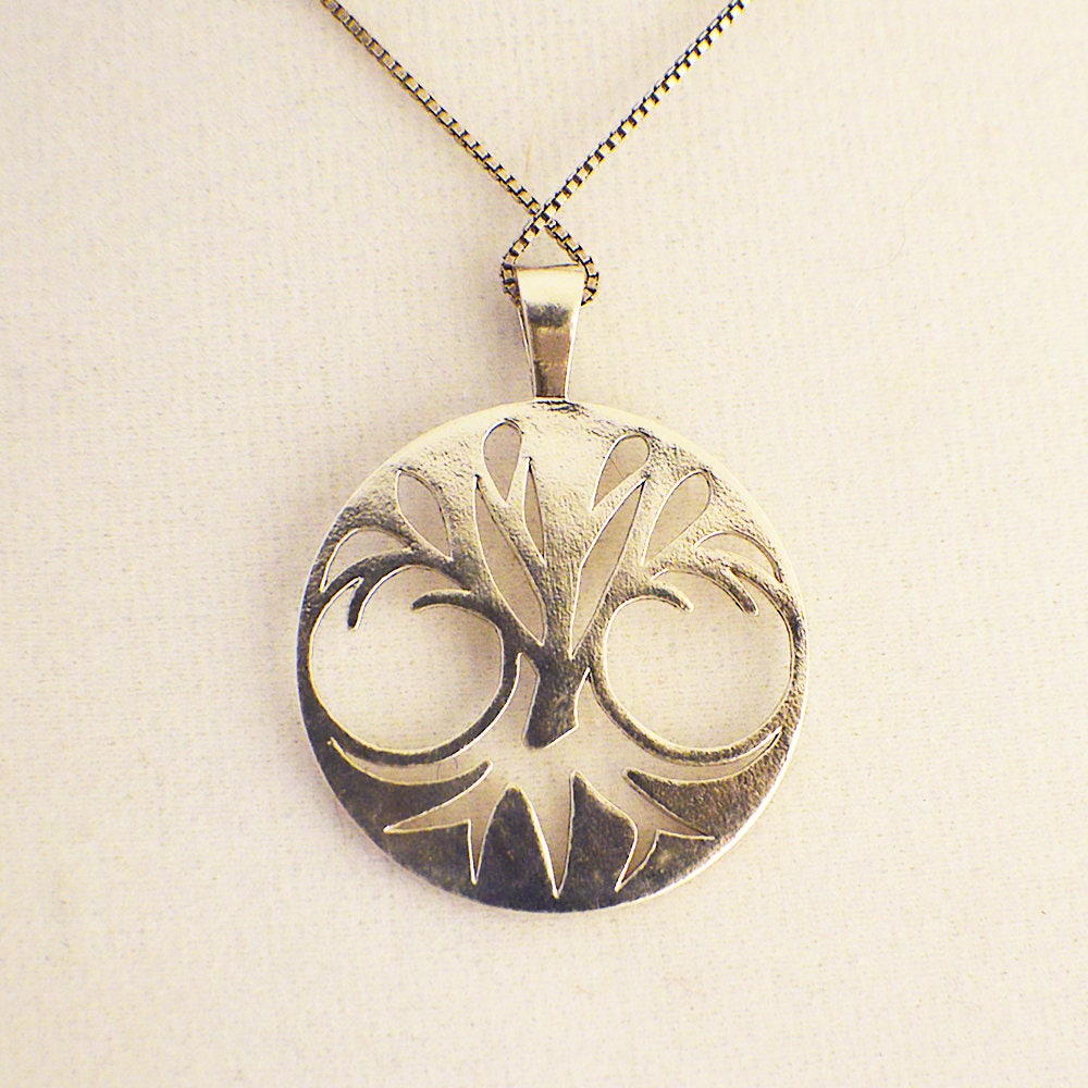Unique Tree of Life Pendant Necklace Jewelry in Sterling - Etsy