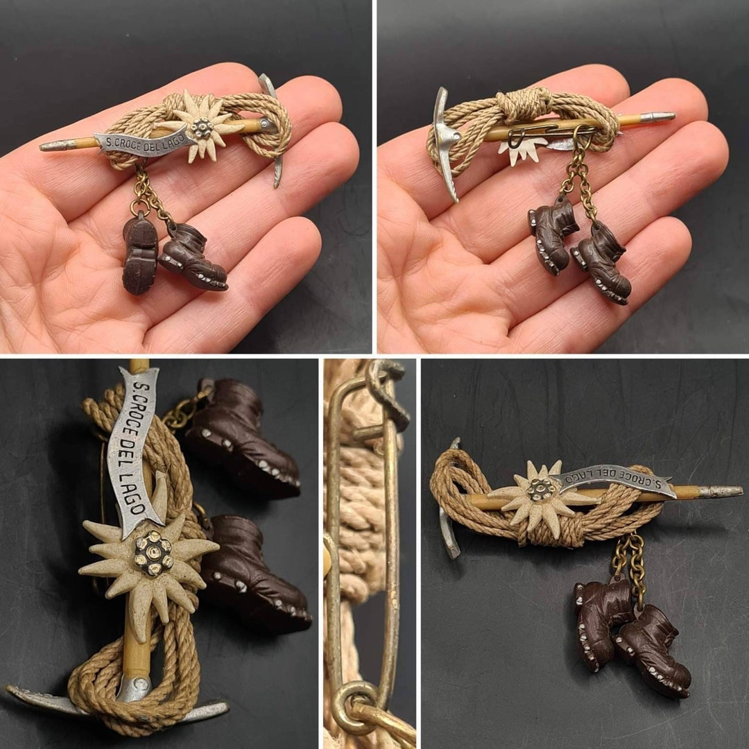 Original 1930s/40s Early Plastic Carved/moulded Celluloid Hiking, Pick ...