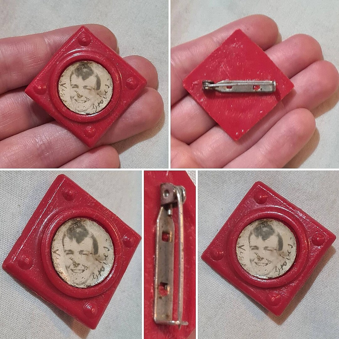 Original 1940s World War Two WW2 Red Celluloid Sweetheart - Etsy