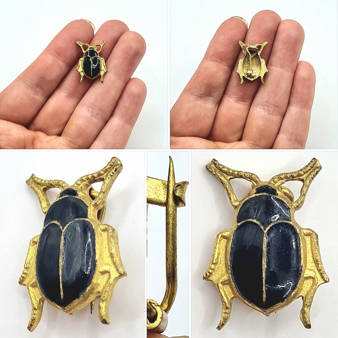 Original 1920s/30s or Possibly Earlier Art Deco Black and Gold Gothic ...