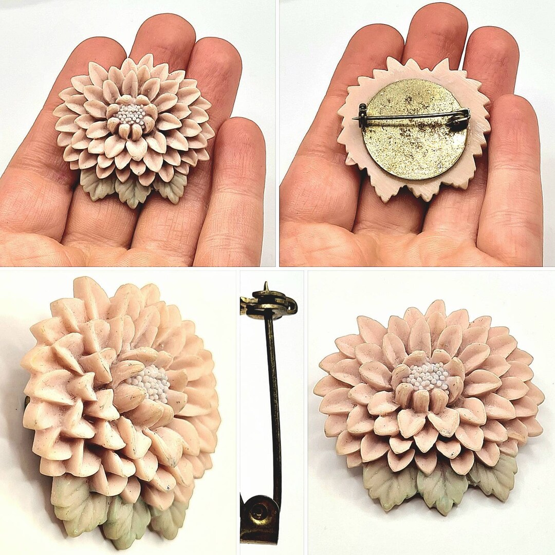 Original 1930s/40s Art Deco Early Plastic Deeply Carved/moulded ...