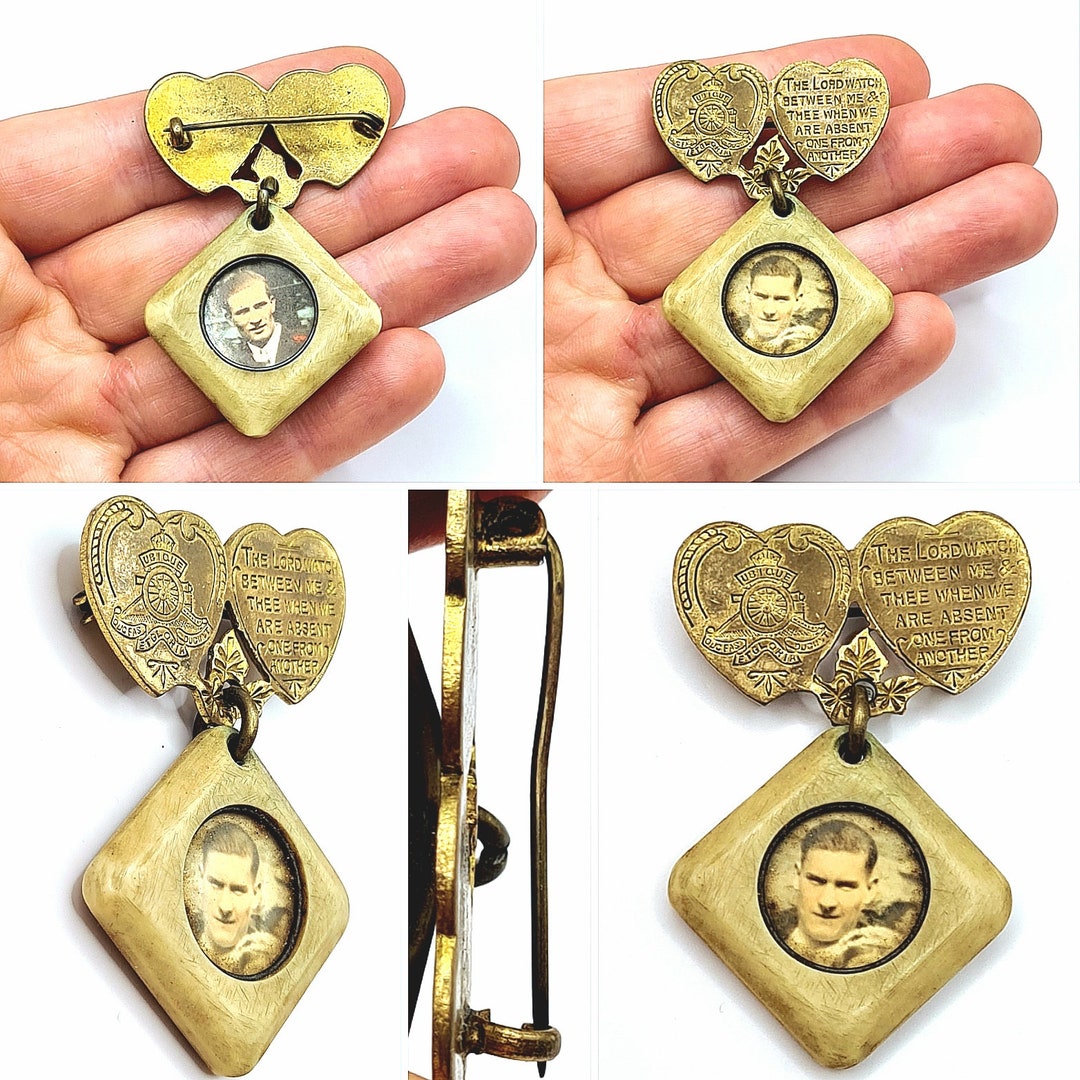 Original 1940s World War Two WW2 Early Plastic Celluloid Sweetheart ...