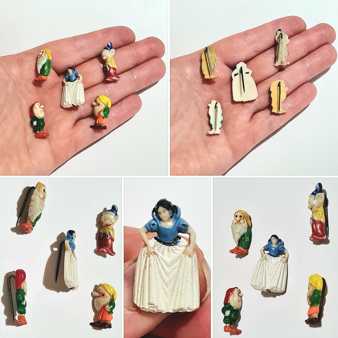 Original 1930s Set of Five Early Plastic Carved/moulded Celluloid Snow ...