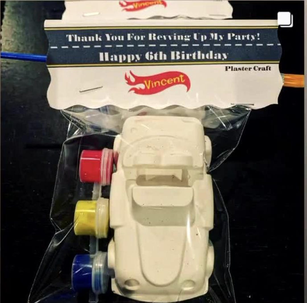 Car Favors Transportation Favors DIY Plaster Painting Favors for Kids ...