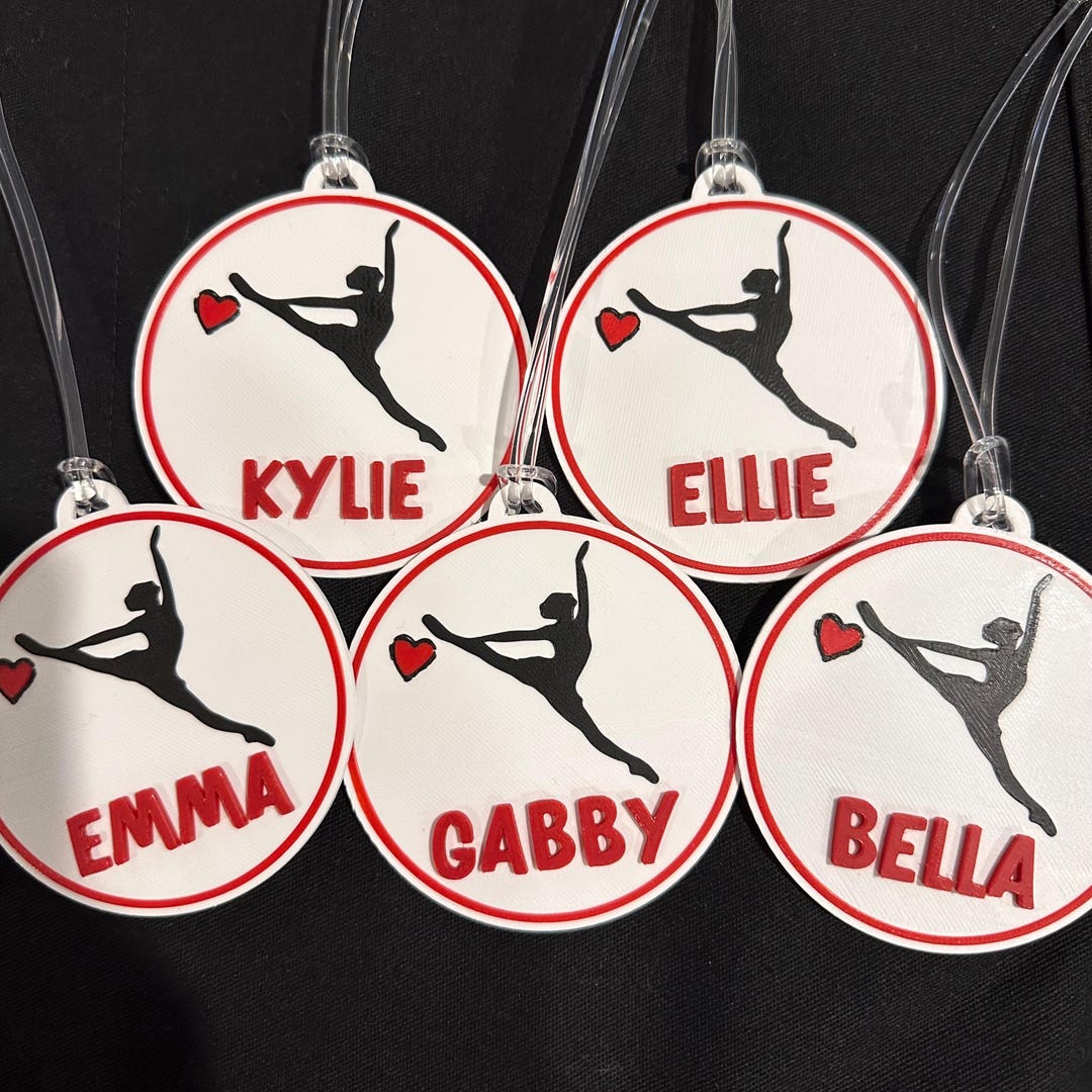 Personalized Dance Bag Tag: Dance Team Recital Gift - Etsy