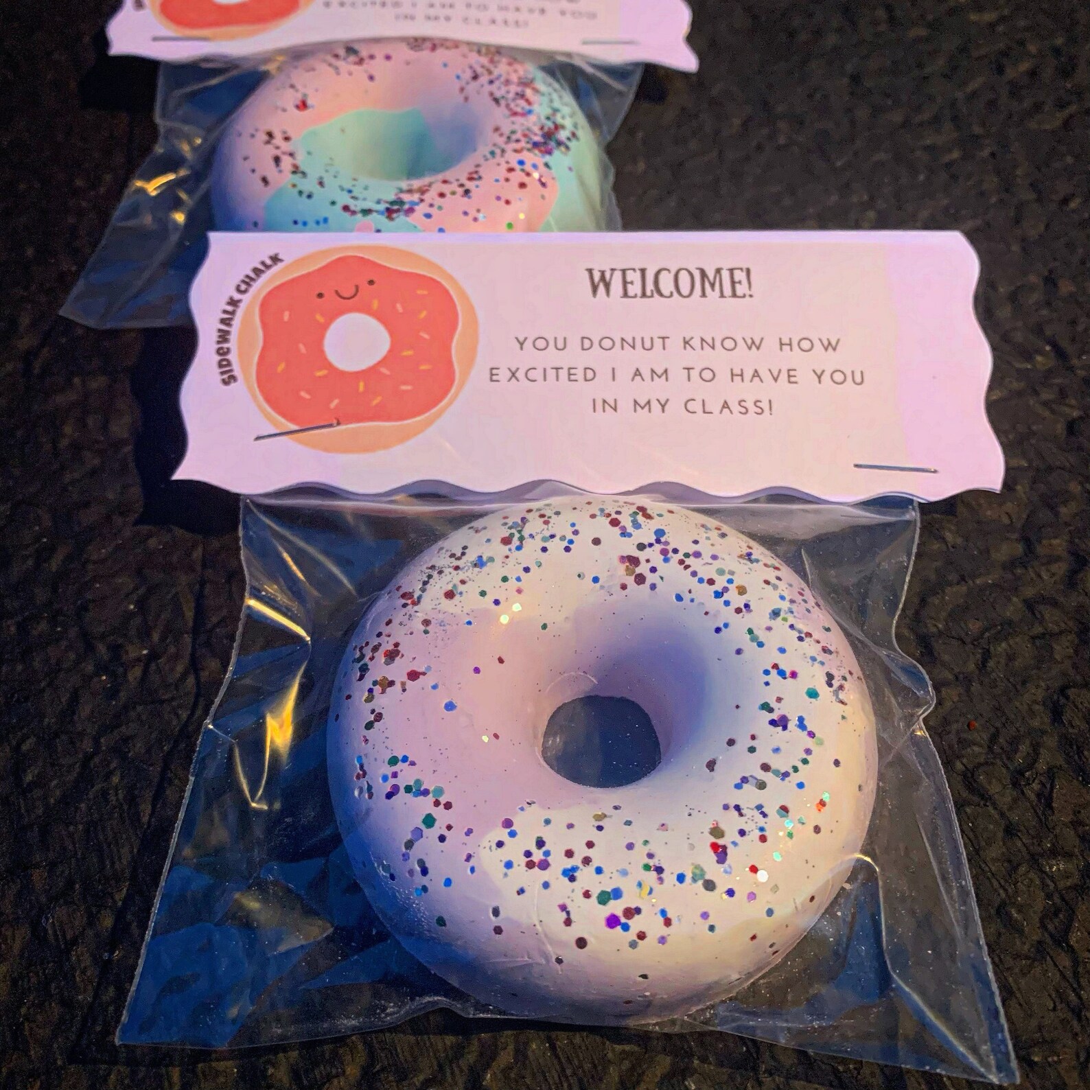 Welcome Back To School Gift From Teacher DONUT Sidewalk Chalk Class Welcome Back To School Gift From Teacher DONUT Sidewalk Chalk Class