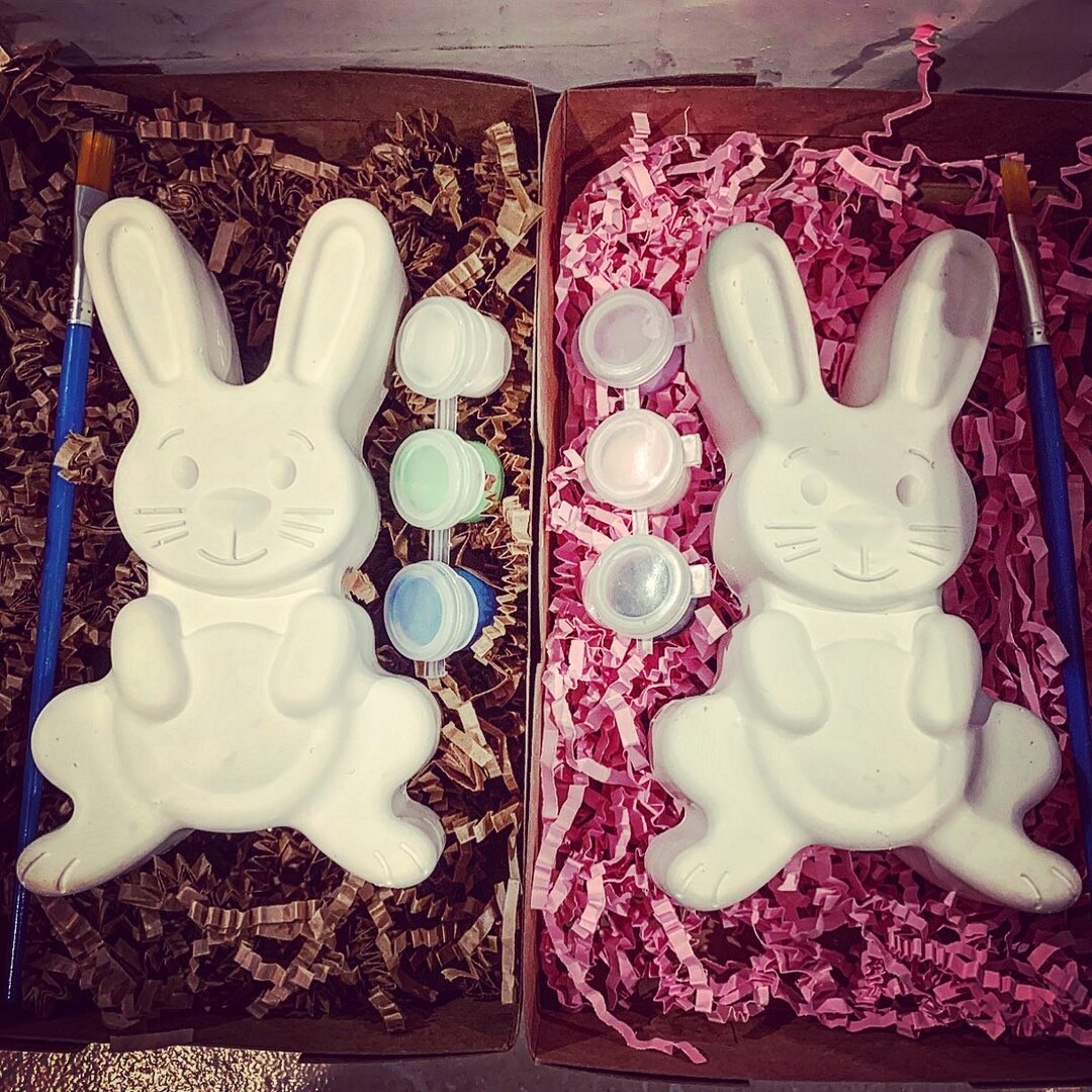 Bunny Plaster Paint Craft Farm Party Favor Allergy Friendly Easter ...