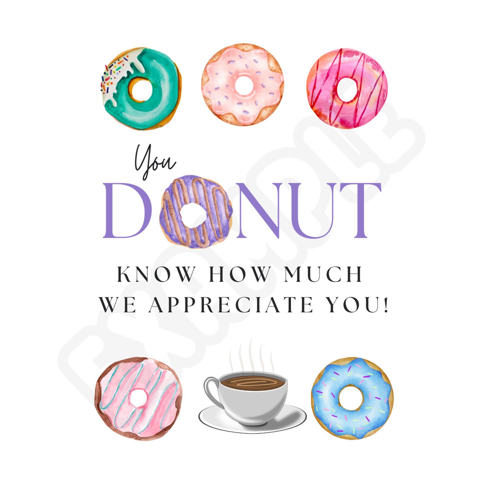 Teacher Appreciation Week Printable Sign 8.5x11 School Break Room Sign ...