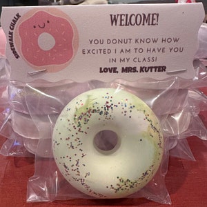 Welcome Back to School Gift From Teacher DONUT Sidewalk Chalk Class ...