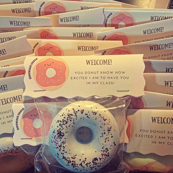 Welcome Back to School Gift From Teacher DONUT Sidewalk Chalk - Etsy