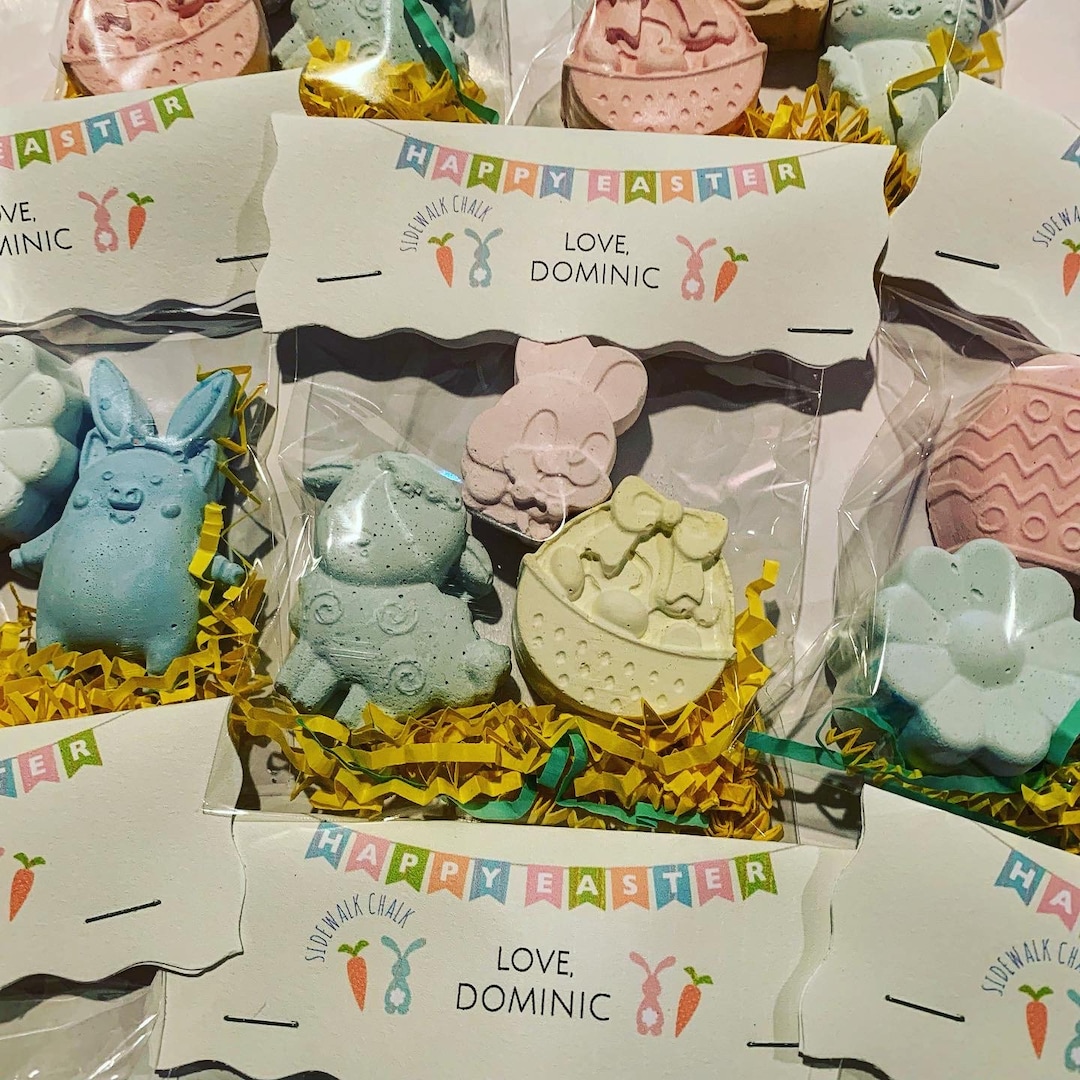 Easter Chalk. Easter Basket Stuffers. Kids Easter Gifts. Bunny Chalk ...
