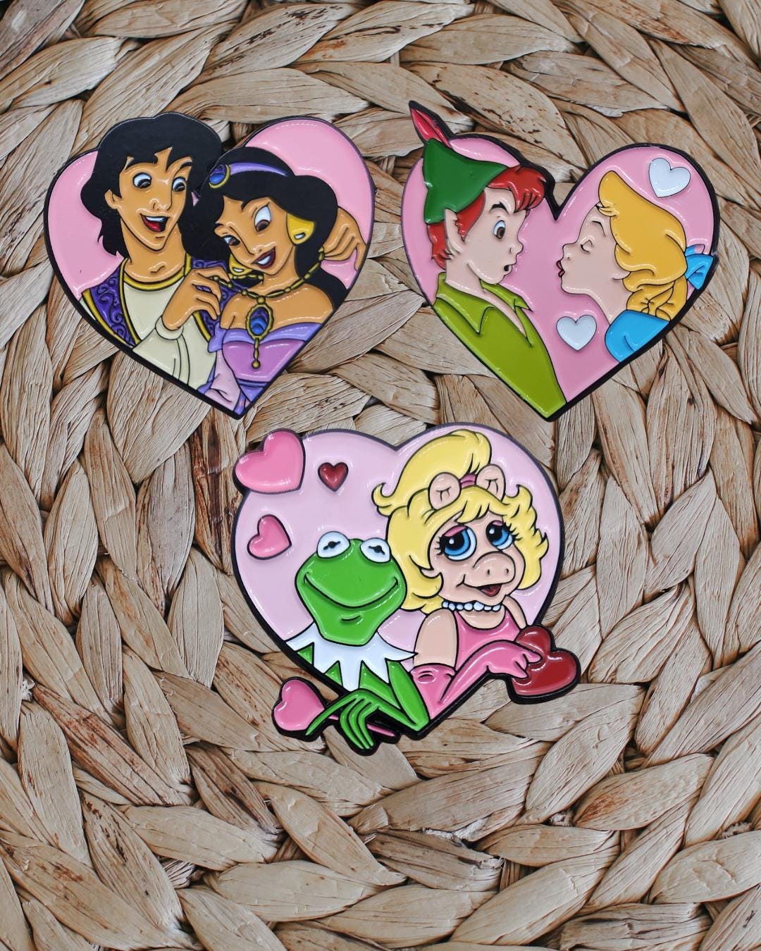 Classic Animated Couples, Peter Pan and Wendy, Aladdin and Jasmine, Ms ...