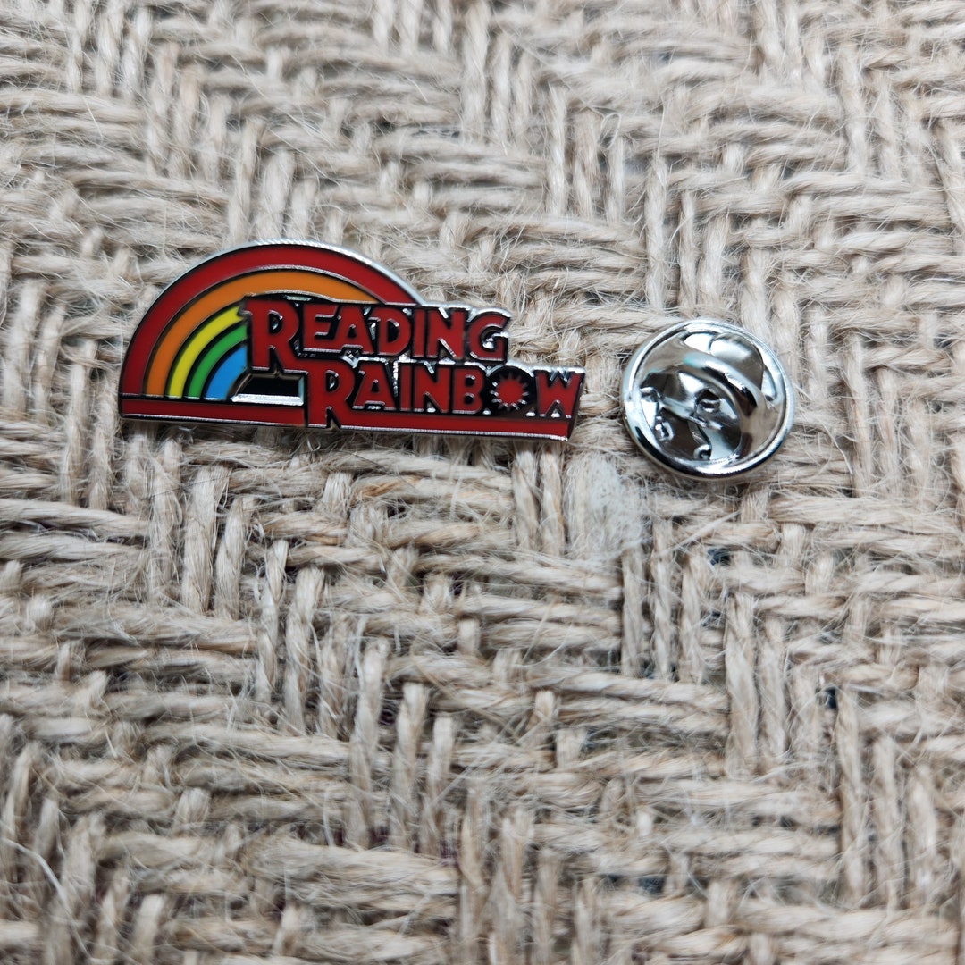 Reading Rainbow Enamel Pin - Etsy
