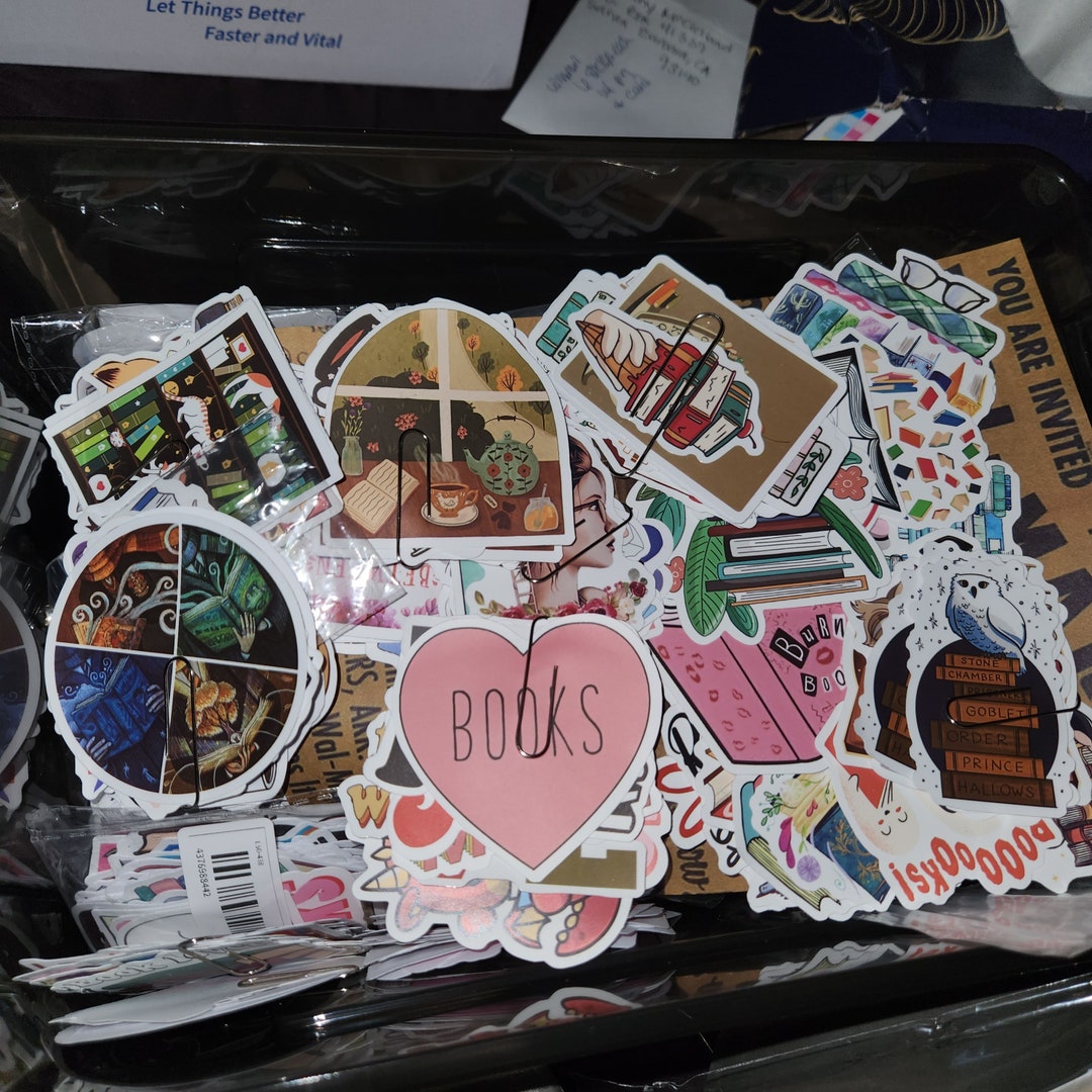 Bookish Sticker Packs 10-30 Stickers for Water Bottle, Kindle, Bike Etc ...