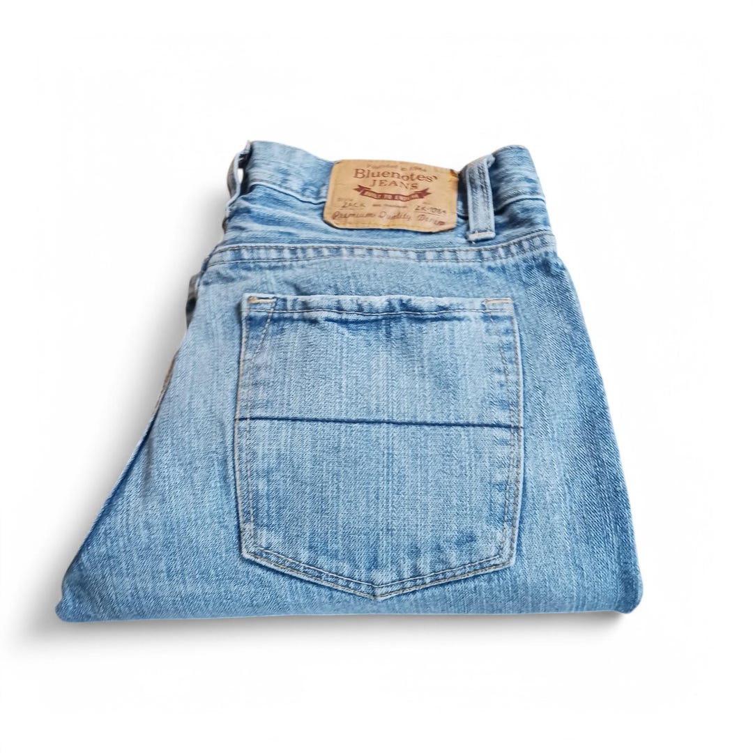 Y2K Bluenotes Zack Slim Straight Jeans: Vintage 100% Cotton Denim - Etsy
