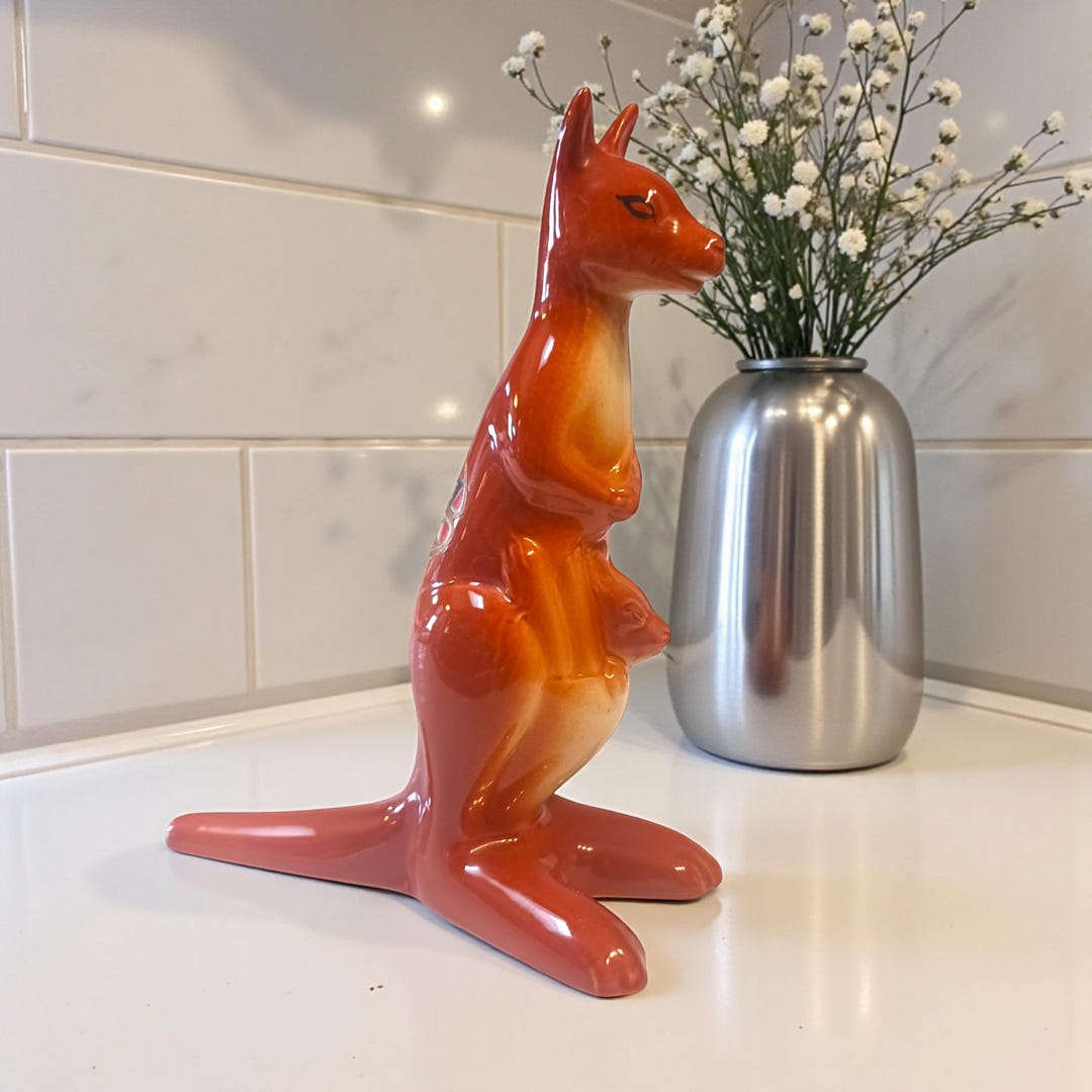 Vintage Rynbende Kangaroo Porcelain Decanter Mid Century Dutch Liqueur ...