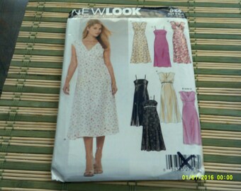 Uncut New Look Sewing Pattern 6347 Sleeveless Summer Dress Ruffle Edge ...