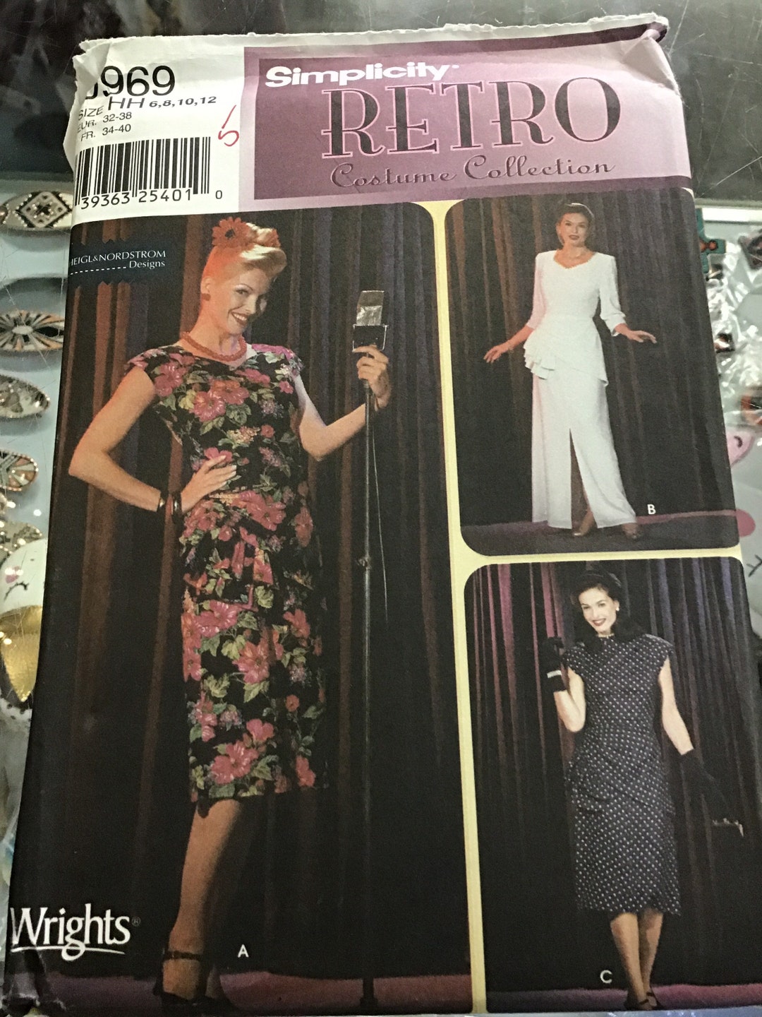 Simplicity Retro Costume Pattern 9969 50’s Style. Size 6,8,10,12 - Etsy