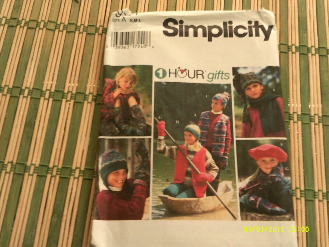 Simplicity 1 Hour Gift Pattern 9781 - Etsy Ireland