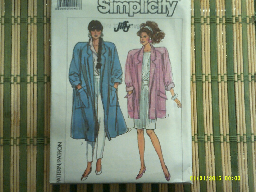 Simplicity 7898 Oversized Unlined Duster Coat in Two Lengths - Etsy