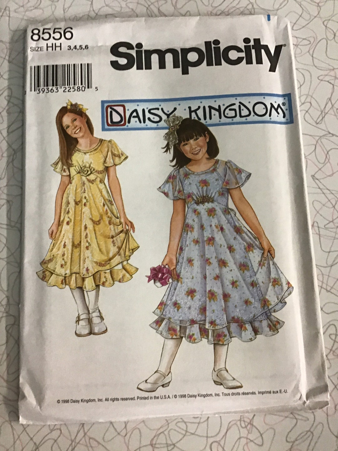 Simplicity Daisy Kingdom Girls Dress Pattern 8556. Sizes 3-4-5-6 - Etsy