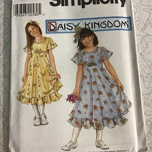 Simplicity Daisy Kingdom Girls Dress Pattern 8556. Sizes 3-4-5-6 - Etsy
