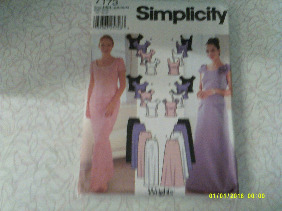 Simplicity Evening Wear Pattern for Women 7173. Size 6-12 - Etsy