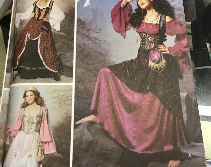 Simplicity 9966 Womens Pirate, Bar Maid Costume. Womens Size 6 Thru 12 ...