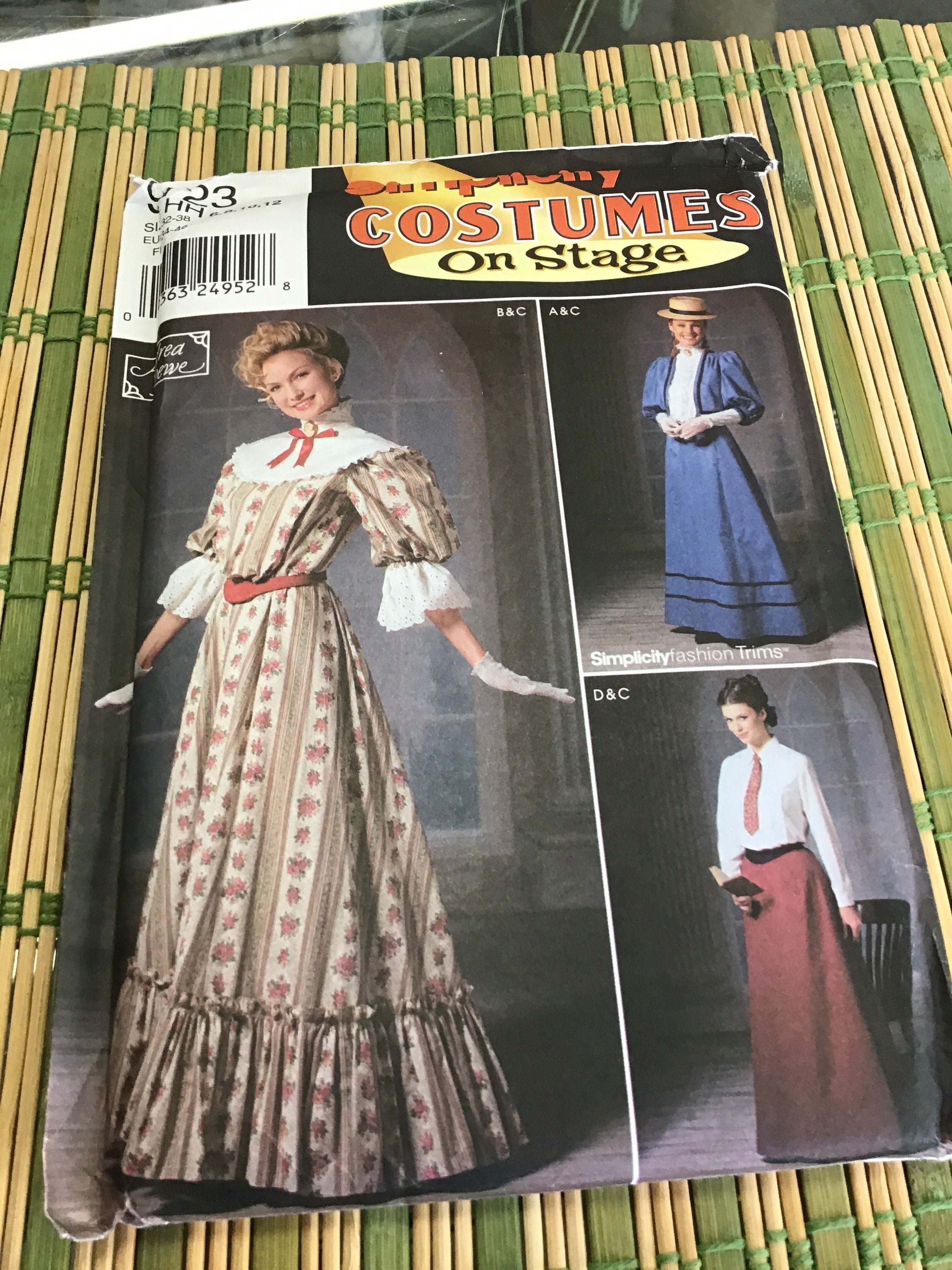 Simplicity 9723 Costume on Stage Prairie Style Dress Pattern. - Etsy