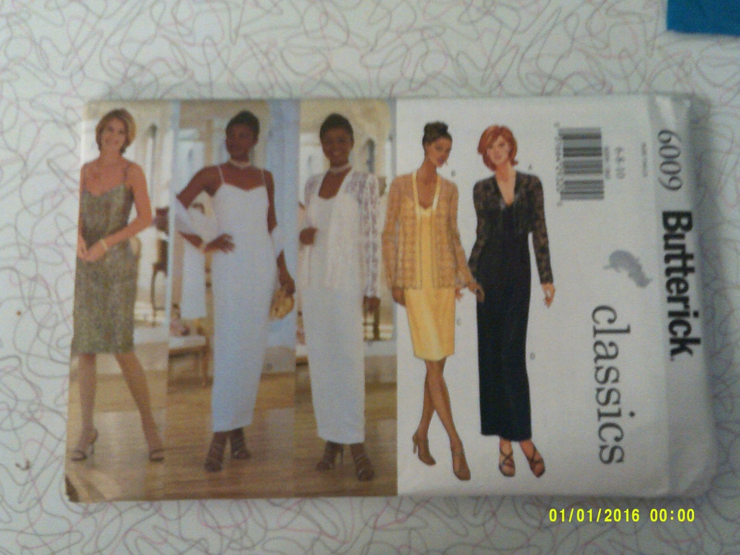 Butterick Classics Evening Dress Pattern 6009. Size 6-10 - Etsy