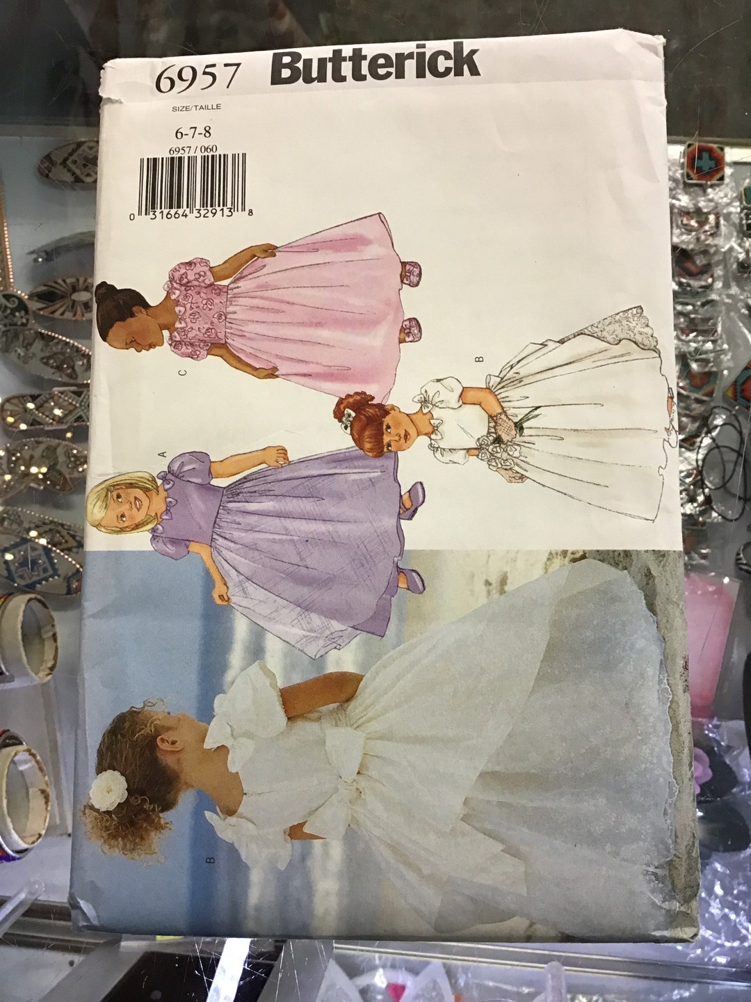 Butterick Child’s Formal Dress Pattern 6957. Size 6,7,8 - Etsy