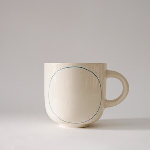 A Set of 6 Handmade Ceramic Mugs H: 3 / Circle Mugs / Coffee Cups - Etsy