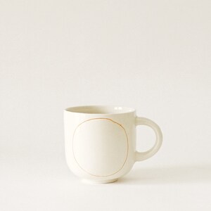 A Set of 6 Handmade Ceramic Mugs H: 3 / Circle Mugs / Coffee Cups - Etsy
