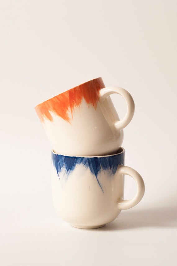 Handmade Ceramic Coffee Mug Set of 2 | Etsy