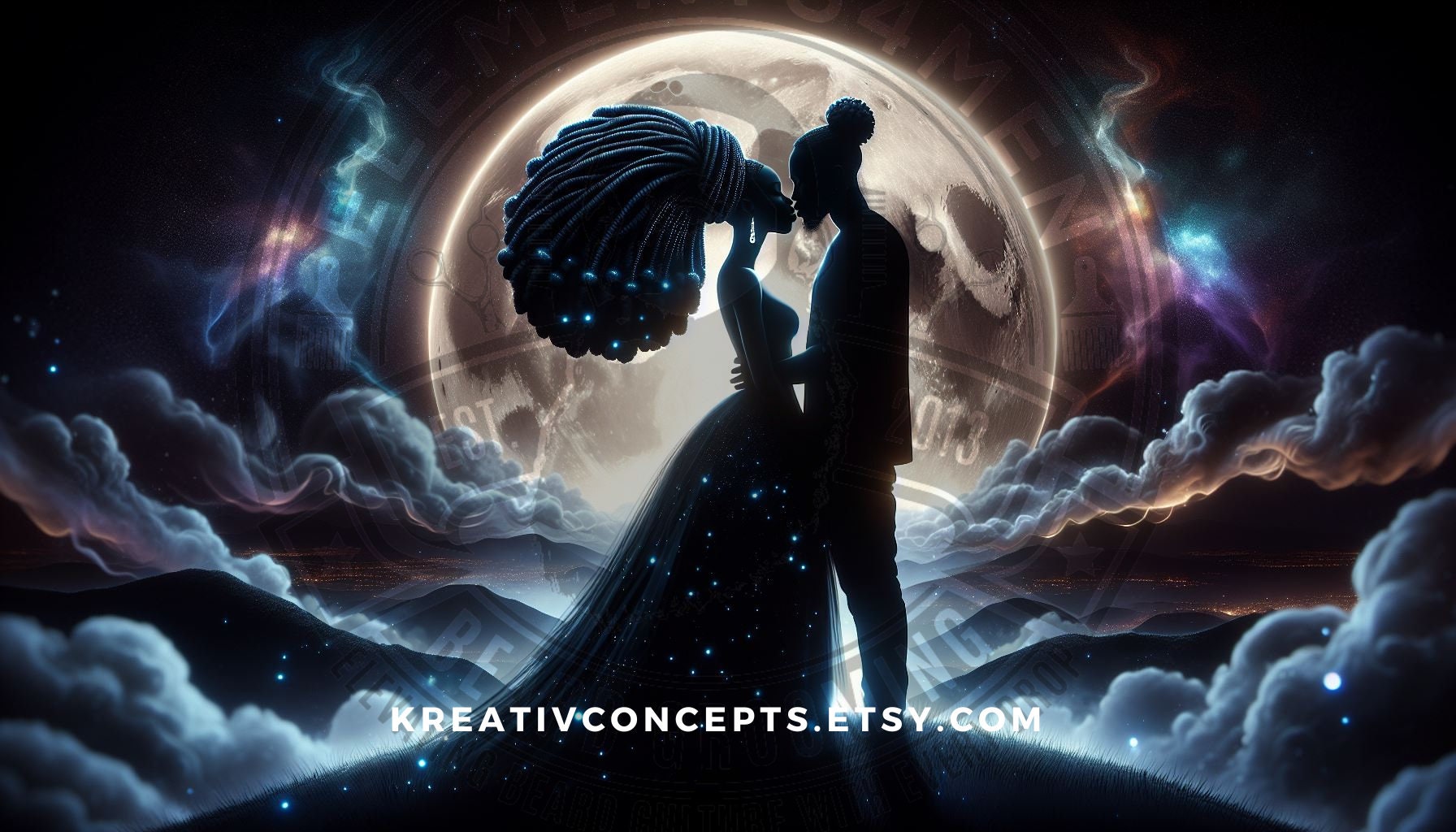 Moon Glow I Digital Art Images, AI Generated. Digital Download ...