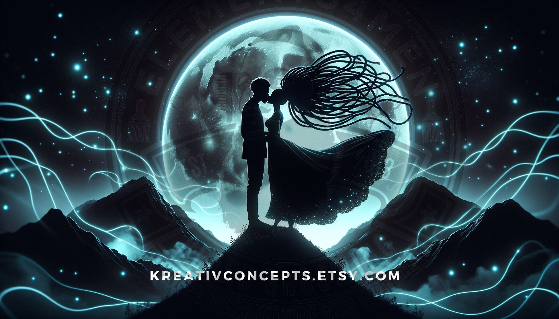 Moon Glow I Digital Art Images, AI Generated. Digital Download ...