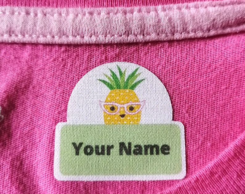 Iron on Clothing Labels Name Tags/ Laundry Safe High Quality Cotton ...