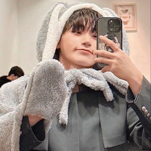 Ateez Mito Lightstick Cover Grey Lightiny Bunny Rabbit - Etsy