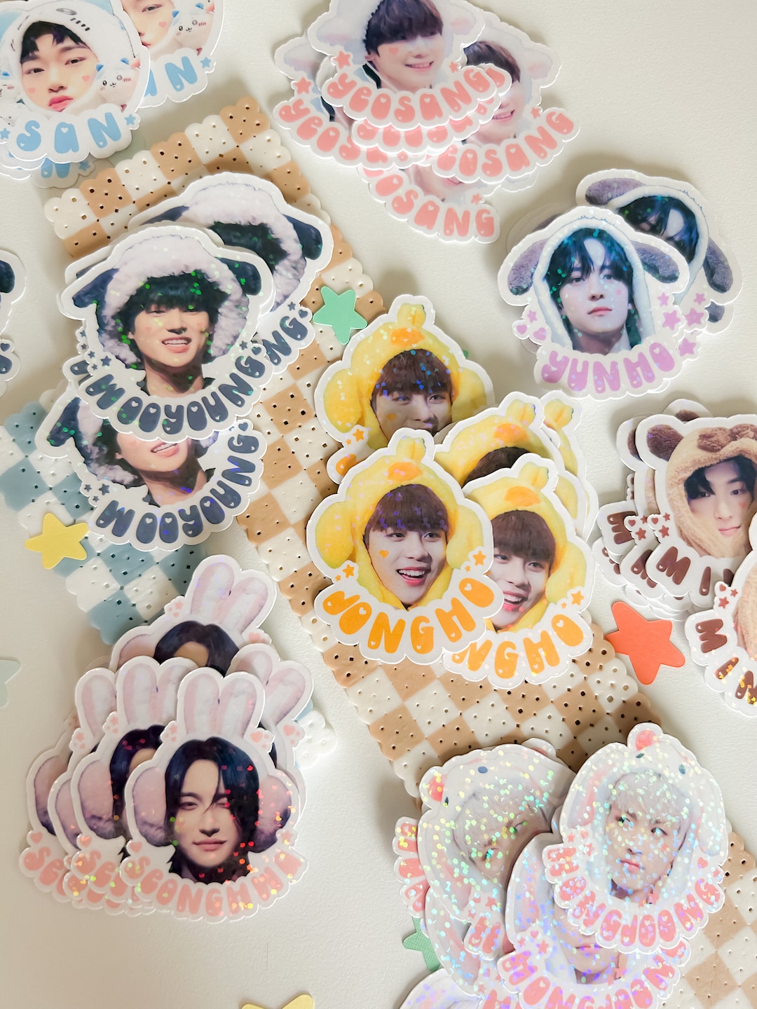 Ateez Cutie Head - Deco Stickers Decals Atiny Seonghwa Hongjoong Yunho ...