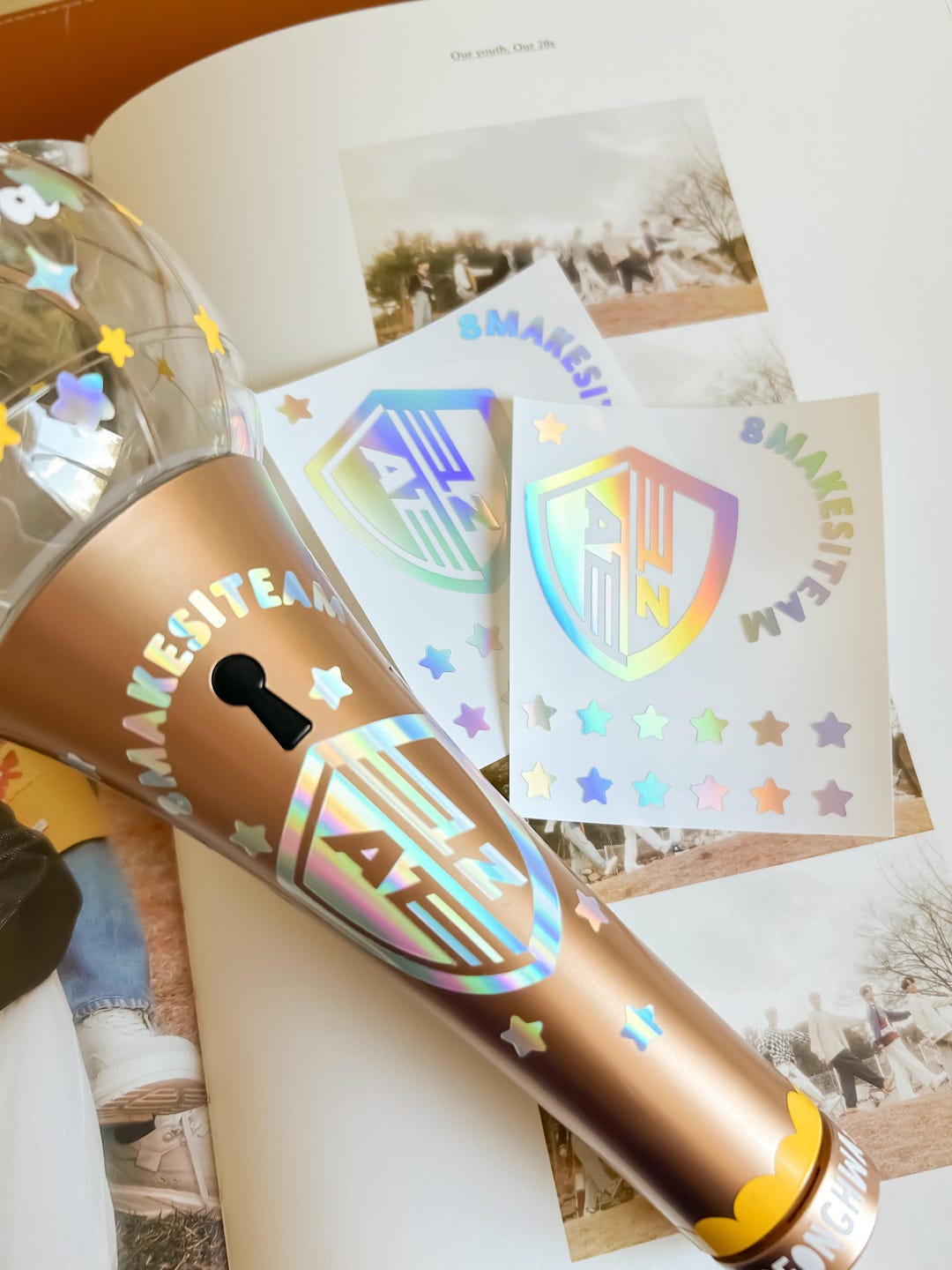 Ateez the Real Badge Decal Sticker - Lightstick Deco Lightiny - Etsy