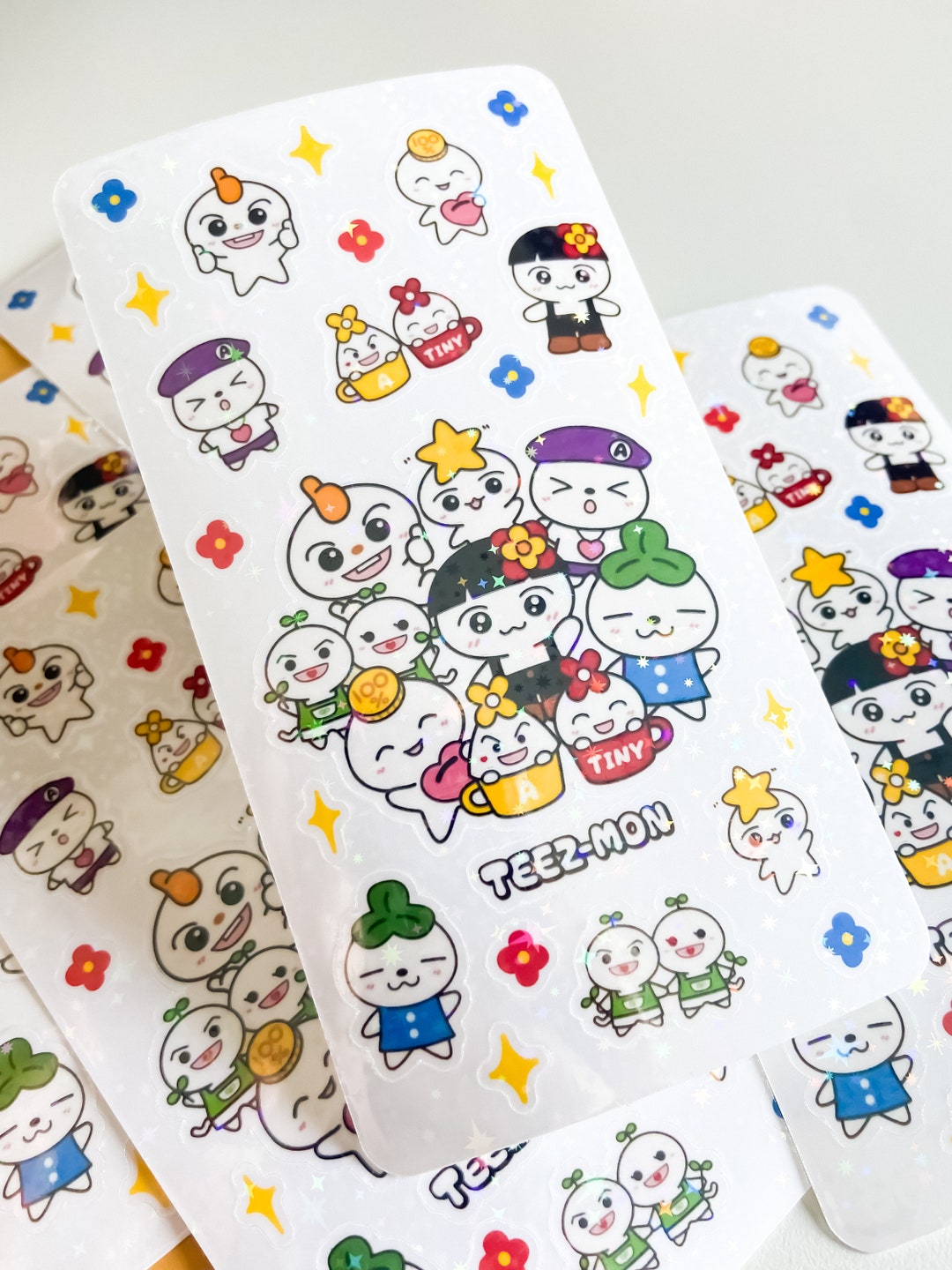 Ateez Teezmon Vinyl Sticker Sheet Deco - Etsy
