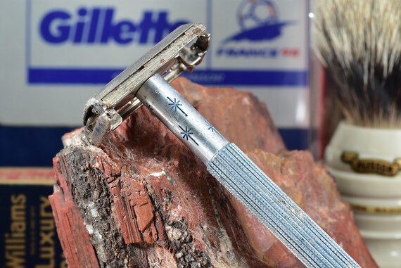 Fair 1971 R4 Blue Lady Gillette Double Edge Safety Razor With - Etsy