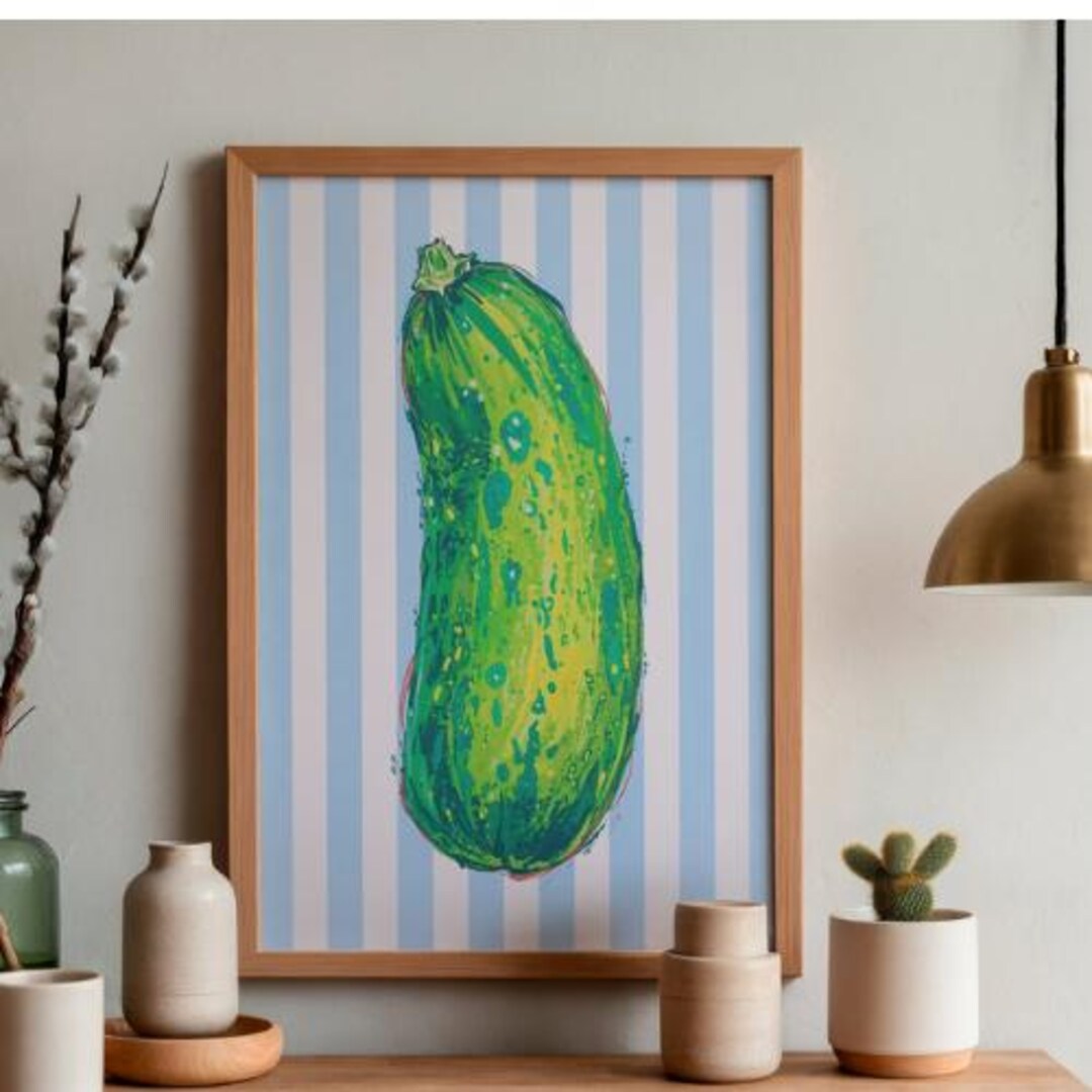 Kitchen Pickle Print, Fun Farmhouse Wall Art (digital Download) - Etsy